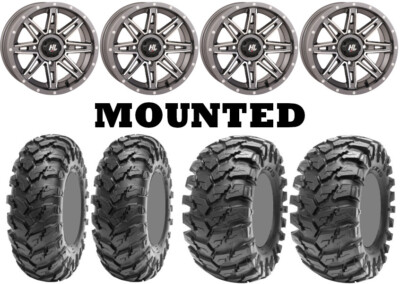 Kit 4 Maxxis MU511/MU521 Tires 27x9-14/27x11-14 on High Lifter HL22 ...