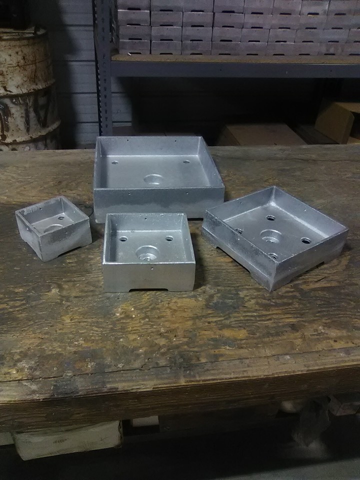 5x5 Post Base, 4 1/4 x 4 1/4 x 1 inch tall, 4 plinths, free shipping | eBay