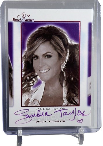 SANDRA TAYLOR BENCHWARMER BENCH WARMER YEARBOOK PURPLE AUTOGRAPH AUTO ...