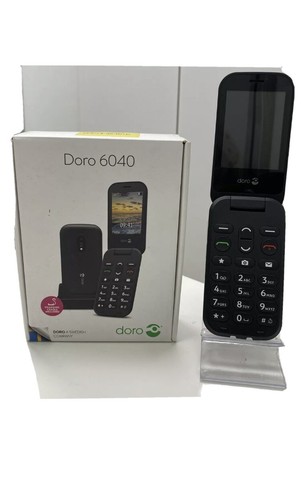 Doro 6040 Dual Sim Card & Micro Sd Camera Mobile Phone - Black Unlocked ...