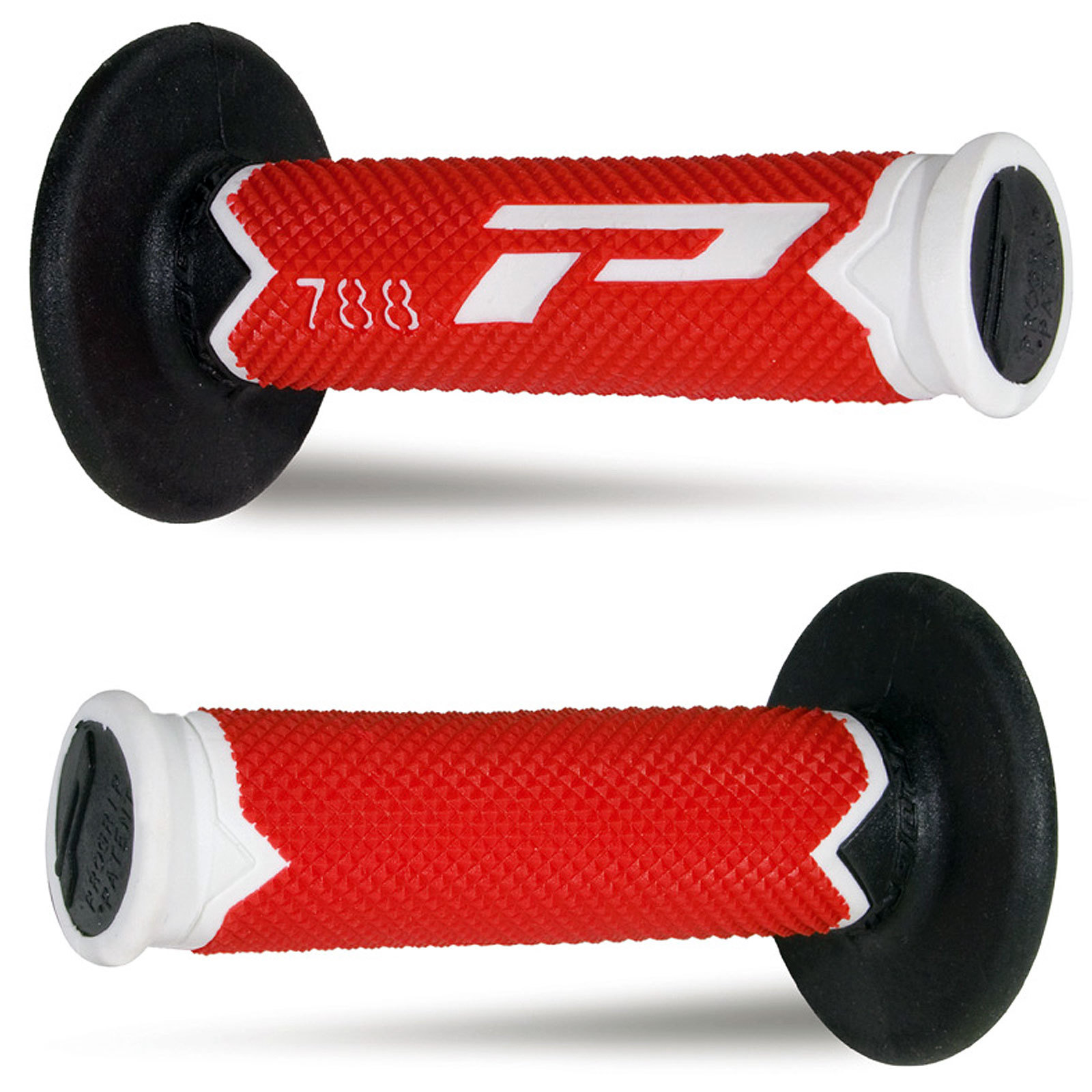 Progrip Pro Grip 788 Handlebar Grips Motocross White / Red / Black | eBay