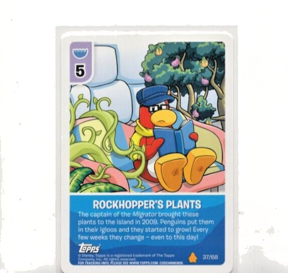 2009 Topps Club Penguin Card-Jitsu Fire #37 - Rockhopper's Plants | eBay
