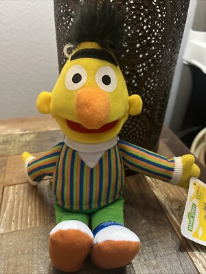 New Sesame Street Bert Stuffed Toy 2013 Hasbro Plush Doll Preschool 11 ...