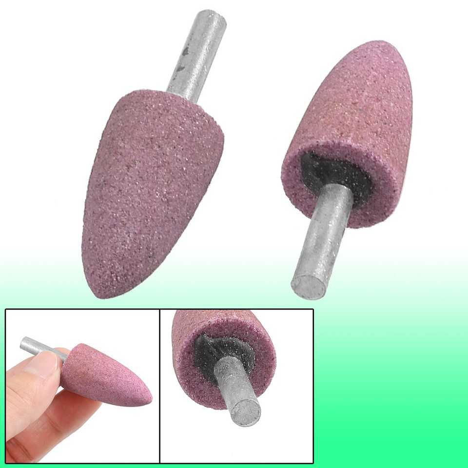 2 x Grinding Polishing Pink Ceramic Tapered Mounted Stone | eBay Australia