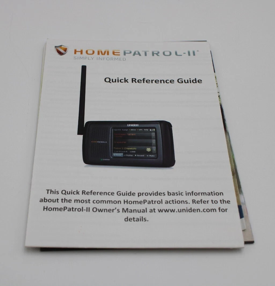 Uniden Home Patrol II Digital Scanner Self Program APCO P25 Phase 1 & 2 ...