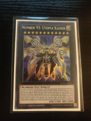 Number 93: Utopia Kaiser YCSW-EN009 Super Rare - Limited Ed Yu-Gi-Oh ...