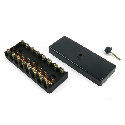 Universal Ceramic Torpedo Bullet 8 Fuse Block with Cover hot rods truck ...