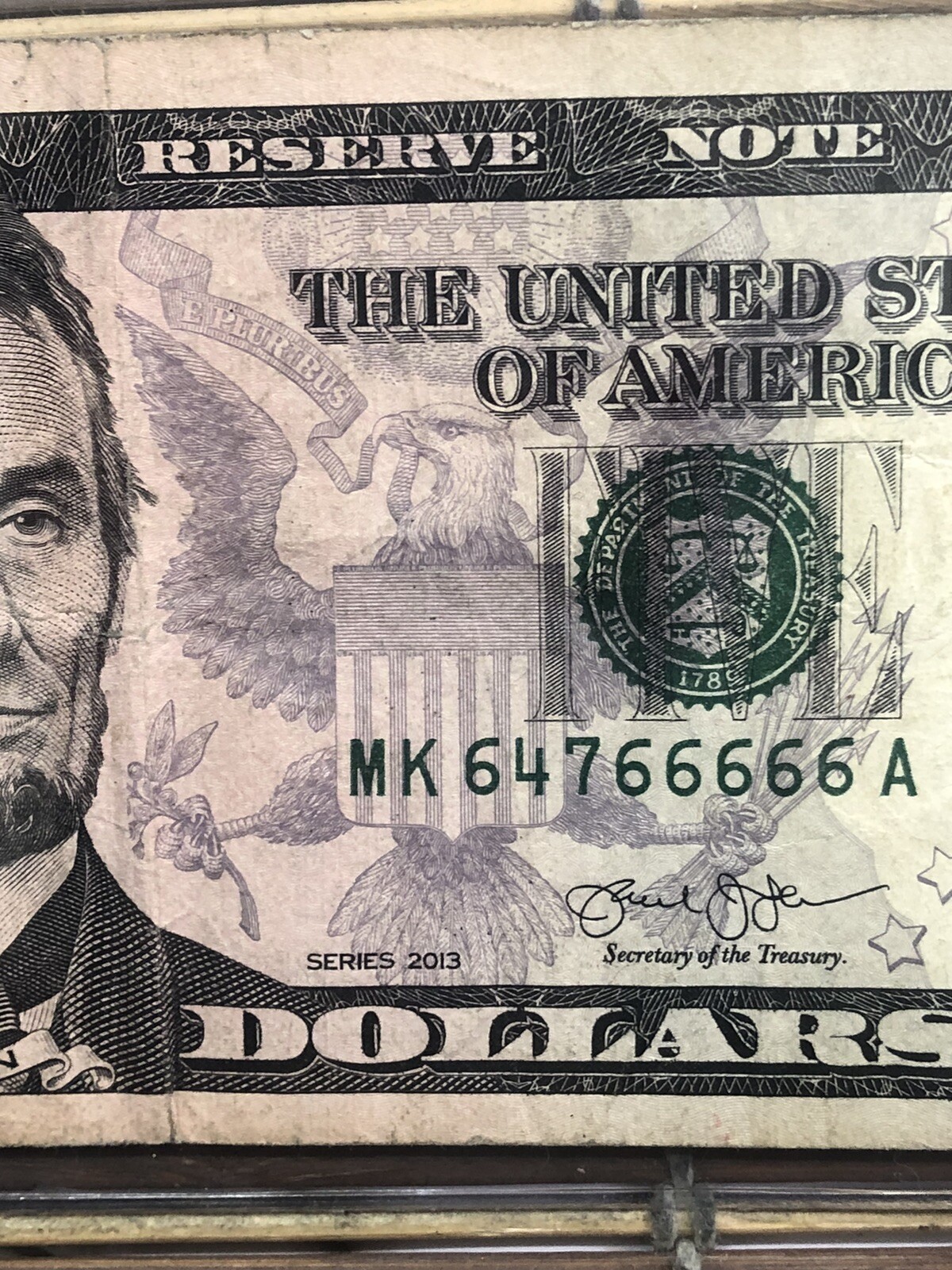 DEVILS MARK!!! 666666!! Fancy Serial Six Of A Kind!! | eBay