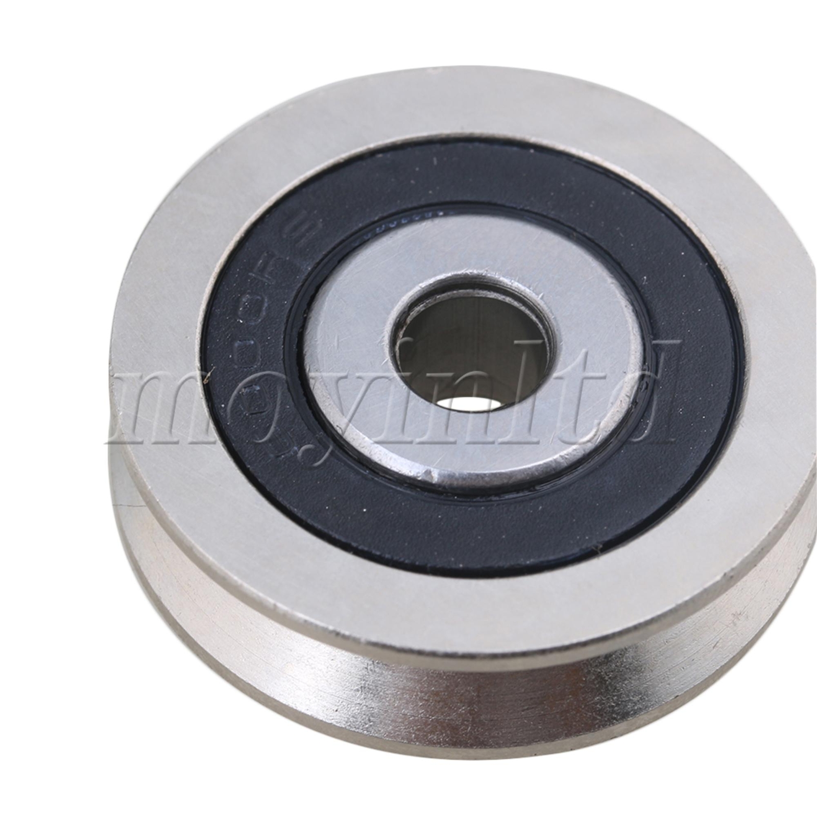 2 Pcs V Shaped Bearing Steel Door Roller Guide Pulley Wheel ...