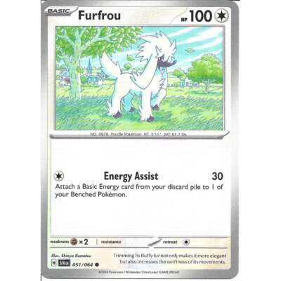 051/064 Furfrou | Common Card | Shrouded Fable : Pokemon Trading Card ...