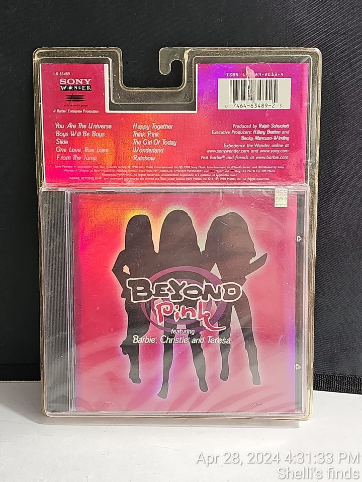 Barbie CD Beyond Pink - Barbie Christie Teresa 1998 RARE New Sealed ...