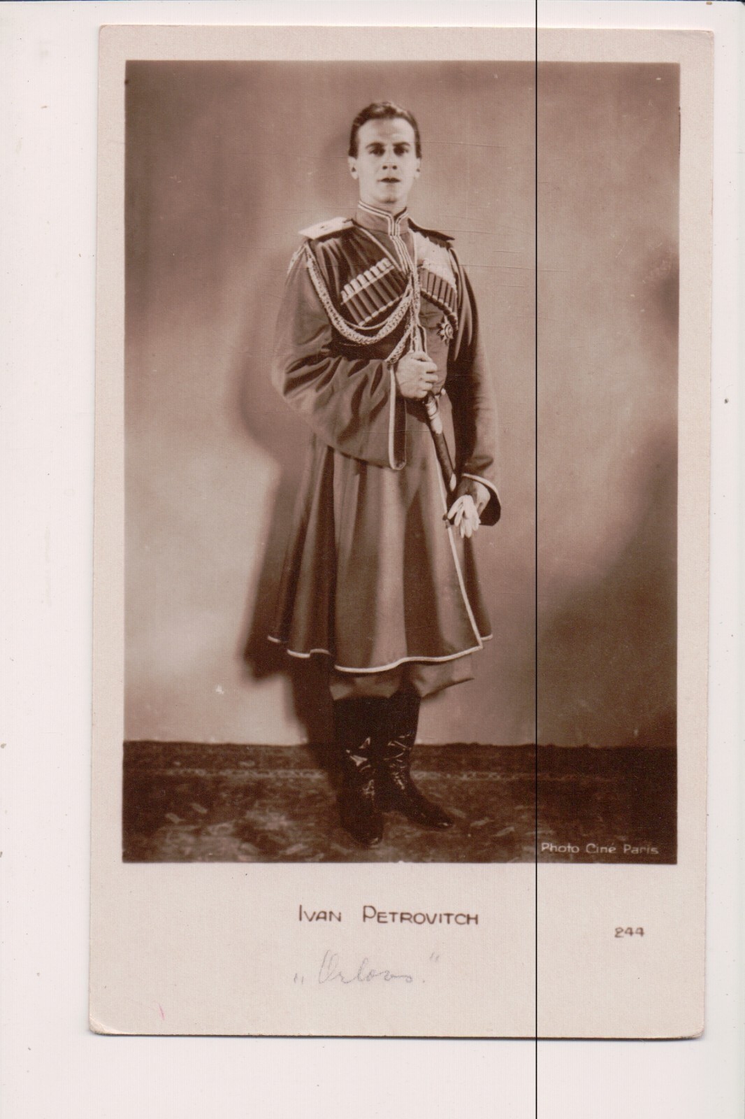 Vintage RPPC Postcard Iván Petrovich Serbian film actor and singer. | eBay