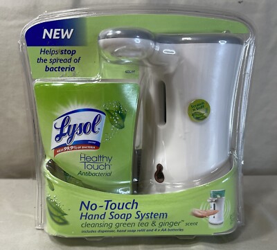 NEW SEALED Lysol No Touch Hand Soap Dispenser Green Tea & Ginger | eBay