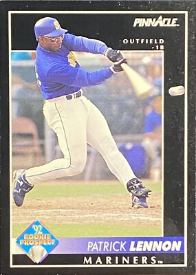 1992 Pinnacle Rookie #542 Patrick Lennon Seattle Mariners Baseball Card ...
