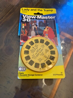 1991 VIEW-MASTER 3-D WALT DISNEY LADY AND THE TRAMP 3 REELS | eBay