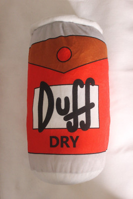The Simpsons Universal Studios Duff Dry Beer Plush 14" NWOT | eBay
