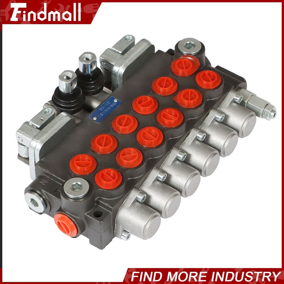 Findmall Hydraulic Directional Control Valve 6 Spool, 11 GPM ...