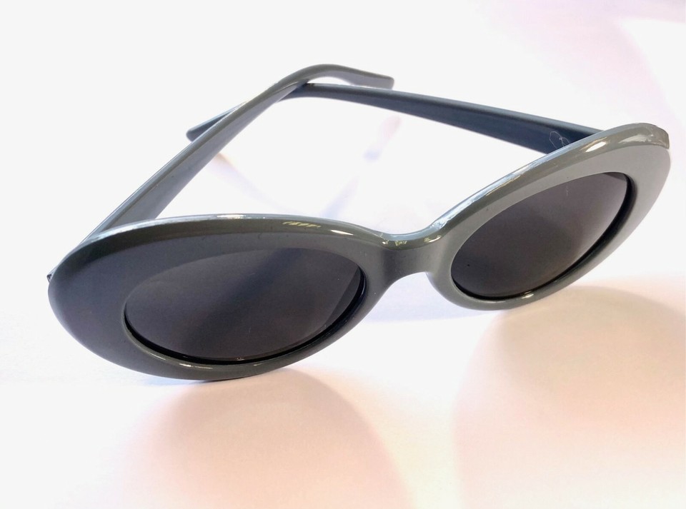 Clout Goggles Rapper Glasses GREY Sunglasses Fancy Dress Oval Shades ...