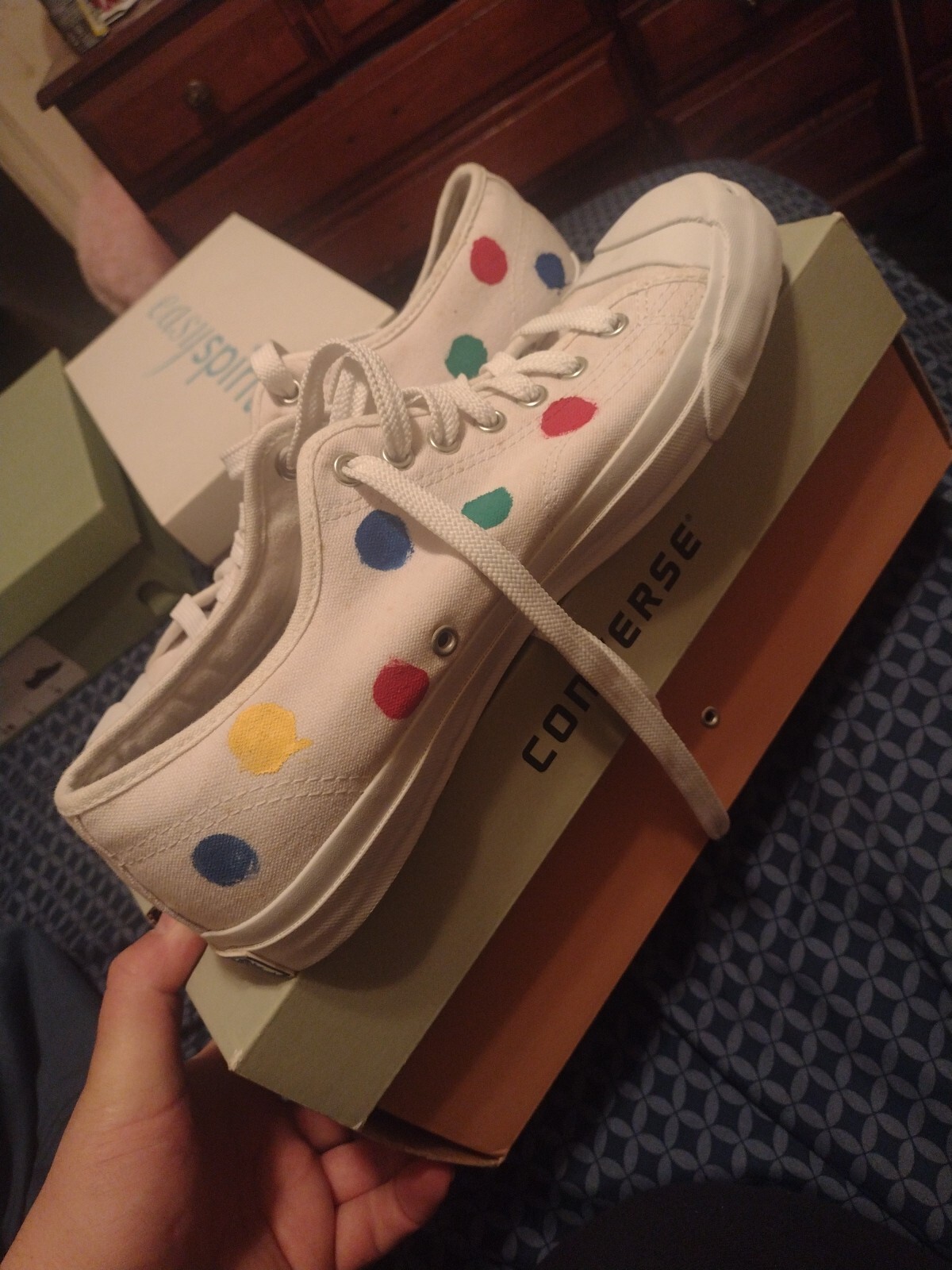 Converse Jack Purcell White Confetti Shoes Woman Siz… - Gem