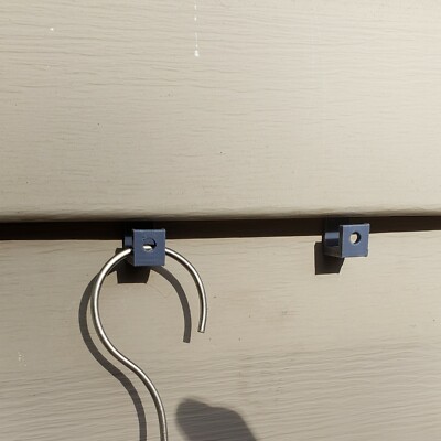 Low Profile Vinyl Siding Hook Hangers w Screw Hole. No Damage, Almost ...