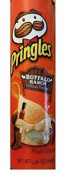 Pringles Buffalo Ranch Potato Crisps Chips 5.5 Oz Can for sale online ...