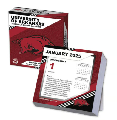 ARKANSAS RAZORBACKS - 2025 CALENDAR - BRAND NEW - 53002 | eBay