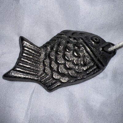 Vintage Pewter Fish Christmas Ornament Beautiful Detailing 3” heavy | eBay
