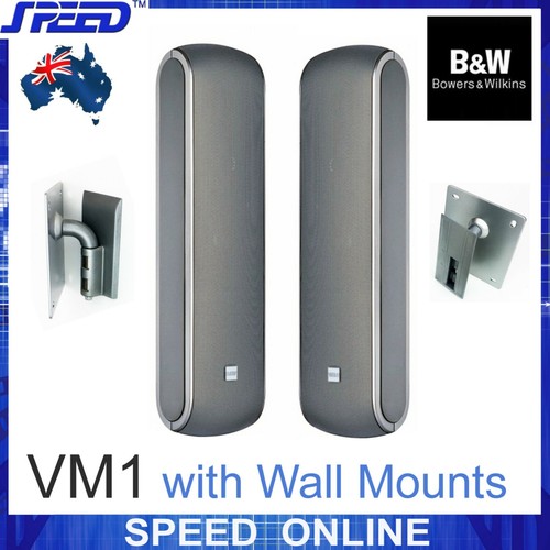 Bowers & Wilkins B&W VM1 100W Speakers - Wall Mounts - PAIR - 12 Months ...