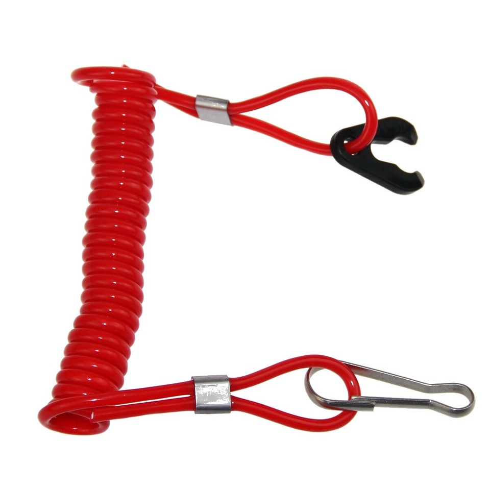 Yamaha Outboard 15 25 30 40 HP Kill Stop Switch Safety Tether Lanyard ...