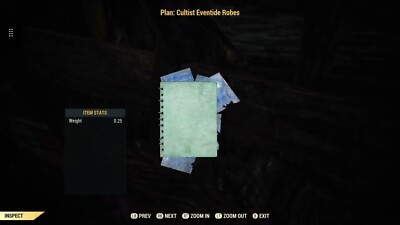 (Xbox) Cultist Eventide Robes Plan | eBay