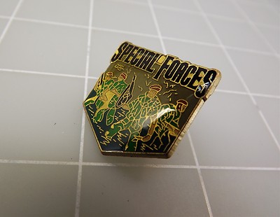 Gold Tone Enamel SPECIAL FORCES Lapel Pin 1" | eBay