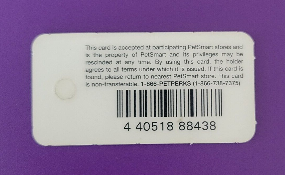 PetSmart Pet Perks plastic key chain card Used Collectible Pet Smart ...