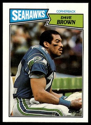 1987 Topps Dave Brown Seattle Seahawks #182 | eBay