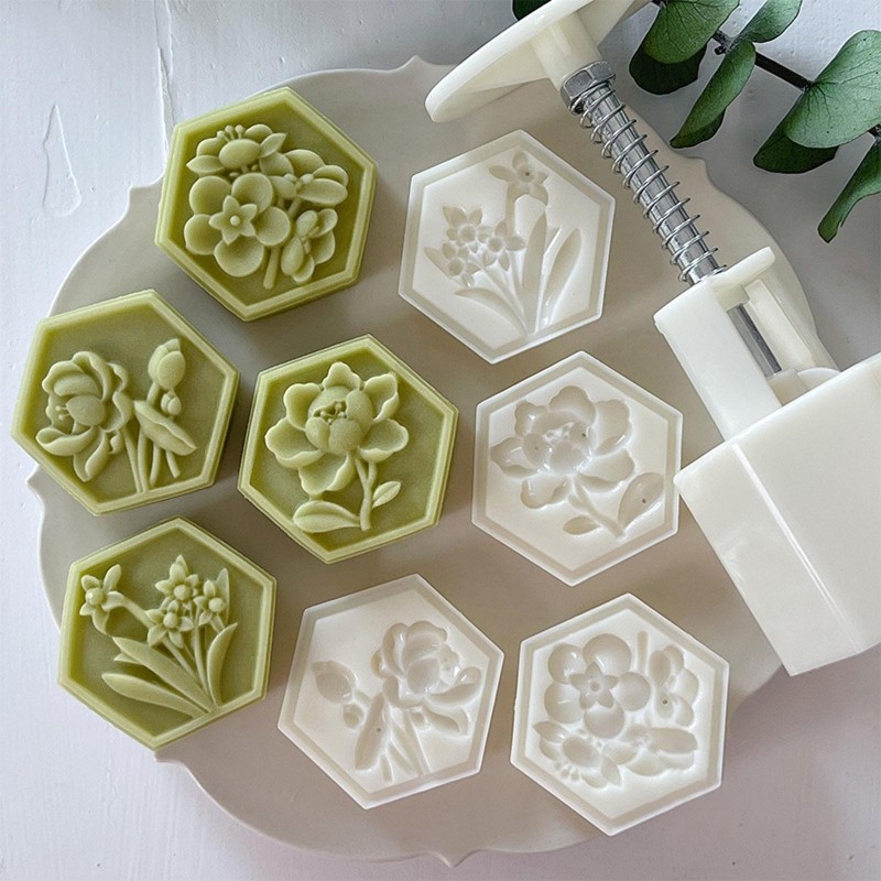 Cookie Stamps Moon Cake Maker Mid-Autumn Festival DIY Pastry Tool Moon ...