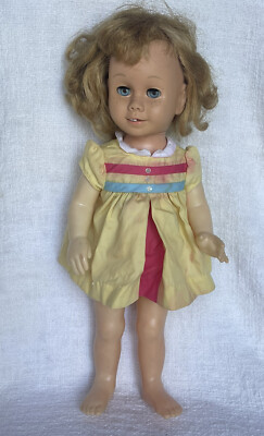 Vintage Mattel Chatty Cathy Doll 20" Blonde Hair Blue Eyes 1960 | eBay