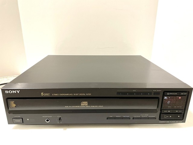 Vintage 1990 Sony 5 Disc Multi CD Player CDP C505 for sale online | eBay