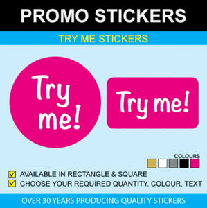 Try me! Stickers | eBay