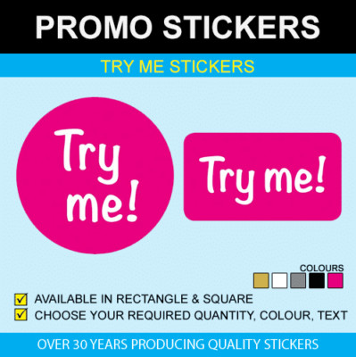 Try me! Stickers | eBay UK