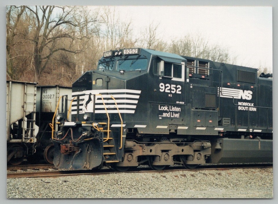 Railroad Photo - Norfolk Southern #9252 Diesel Locomotive 1990s Freight ...