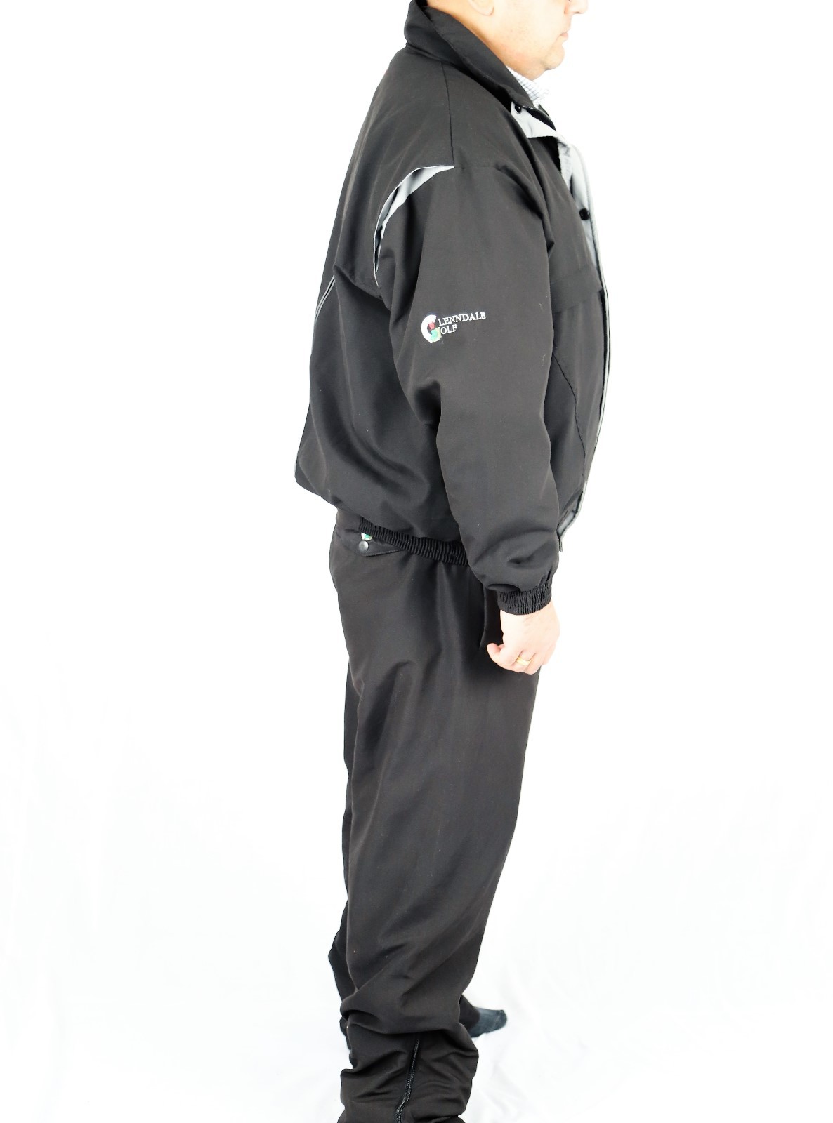 GLENNDALE MEN'S WATERPROOF GOLF SUIT JACKET & TROUSERS 100% Microfiber ...