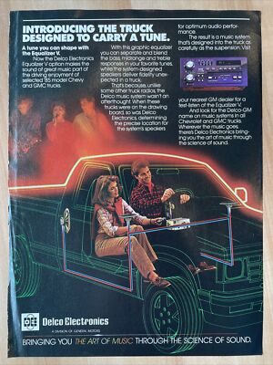 1984 Magazine Print Ad AC Delco Stereo Electronics GM General Motors ...