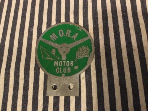 Motor Club Badge Suit Classic Car..( M.O.R.A.) Original 1960/70s Item ...