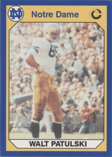 1990 Collegiate Collection University of Notre Dame - #75 Walt Patulski ...