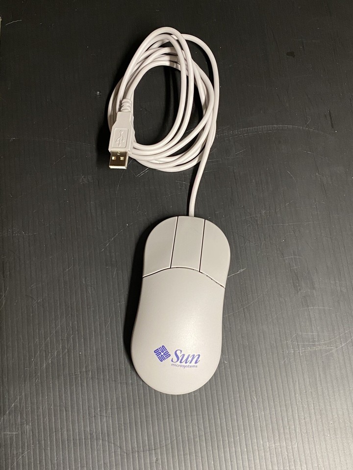 SUN Oracle 370-3632 Type-6 USB CROSSBOW 3-BUTTON USB MOUSE, YELLOWED ...