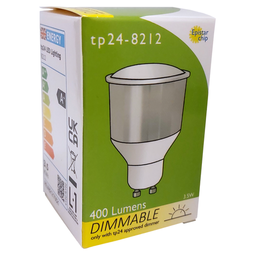 TP24 LED Dim Long Neck Reflector Light Bulb 3.5W GU10 L1 Warm White ...