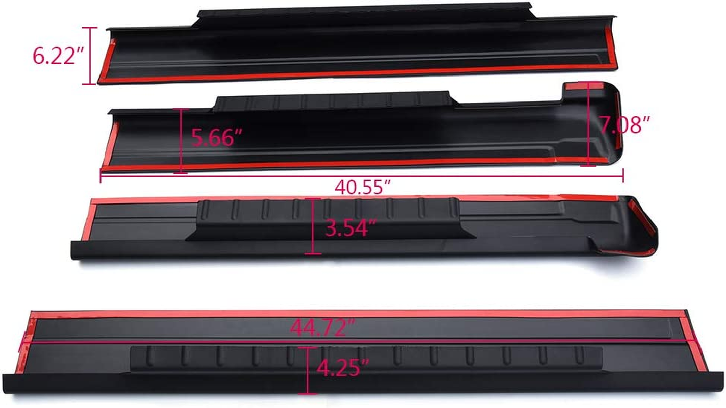 Trail Armor Rocker Panel Guards Fit Kit Compatible with Chevy Silverado ...