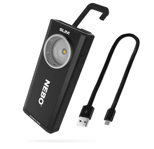 NEBO Slim Work Light, USB Rechargeable Bright Pocket Light with Clip ...