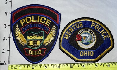 Ohio Police Patch Lot- Mentor Police Department And Generic Patch | eBay