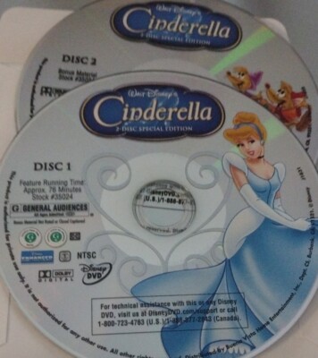 Cinderella (2 DVD discs only, 2005, Special Edition Platinum Collection ...