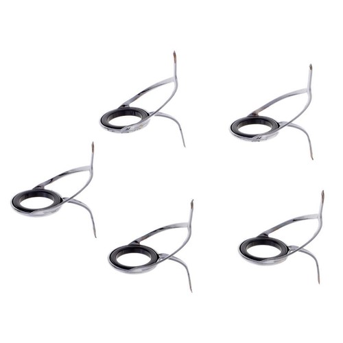 5Pcs/Set Fishing Rod Guides Eye Rings Double Leg Guides, 4 Sizes for ...
